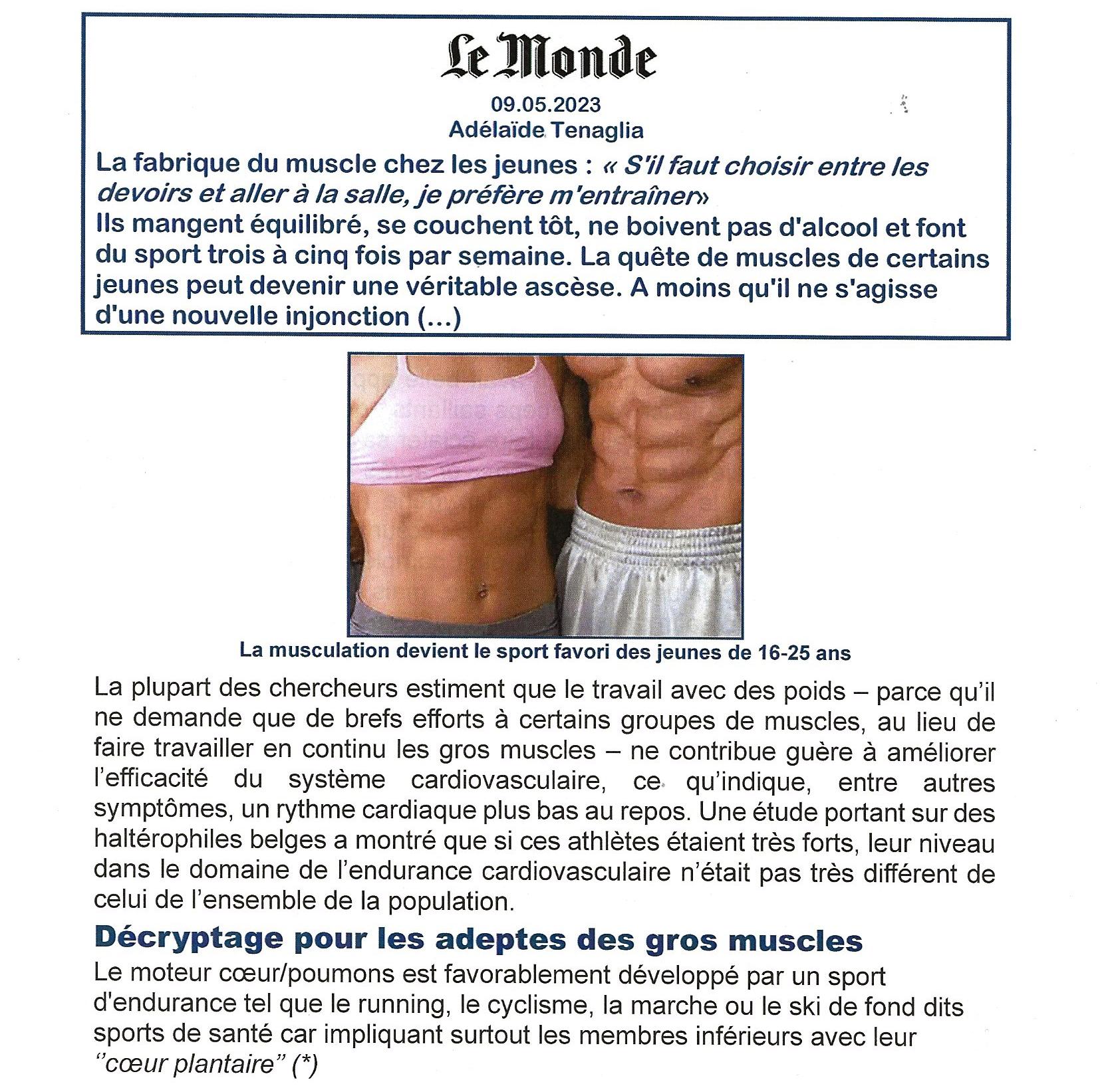 Musculation – S’occuper de sa carrosserie c’est bien mais entretenir ...
